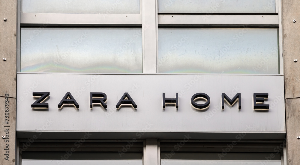 Geneva, Switzerland - February 3, 2024: Zara Home is a company that ...