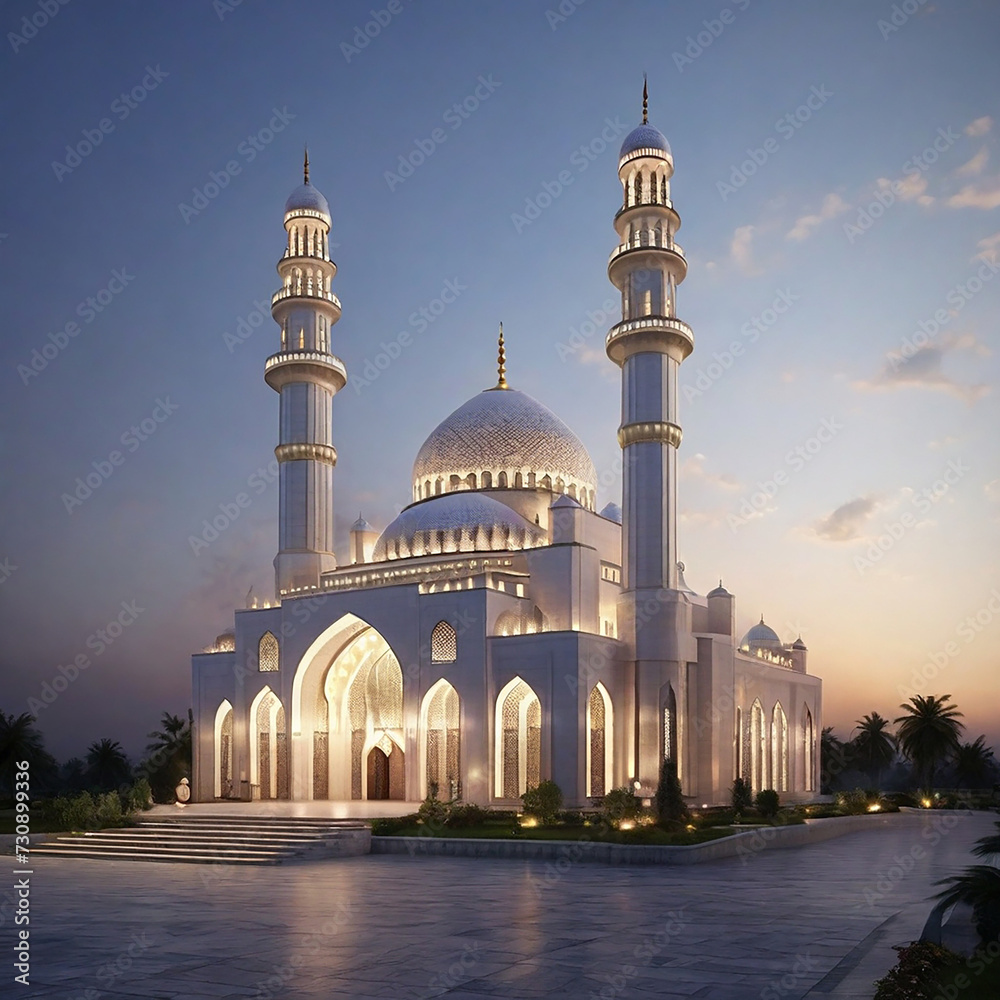 mosque united emirates, sheikh zayed mosque, mosque at sunset, mosque ...