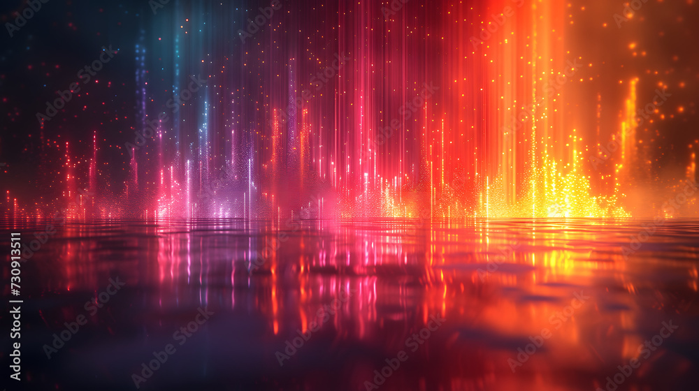 An abstract background inspired by the visual representation of sound ...