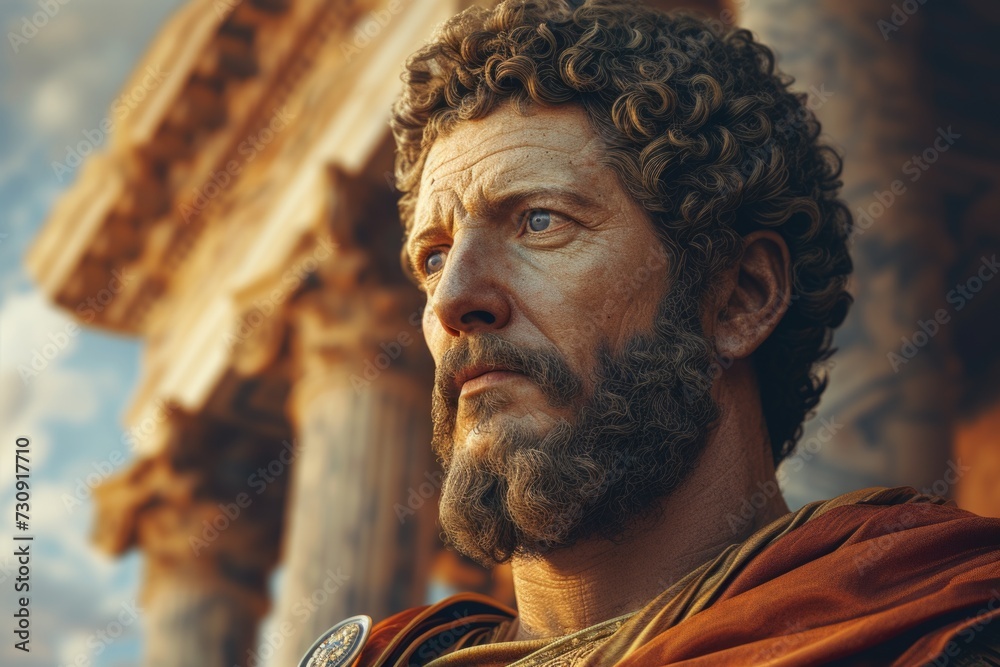 Marcus Aurelius Antoninus, roman emperor, philosopher, epitome of late ...