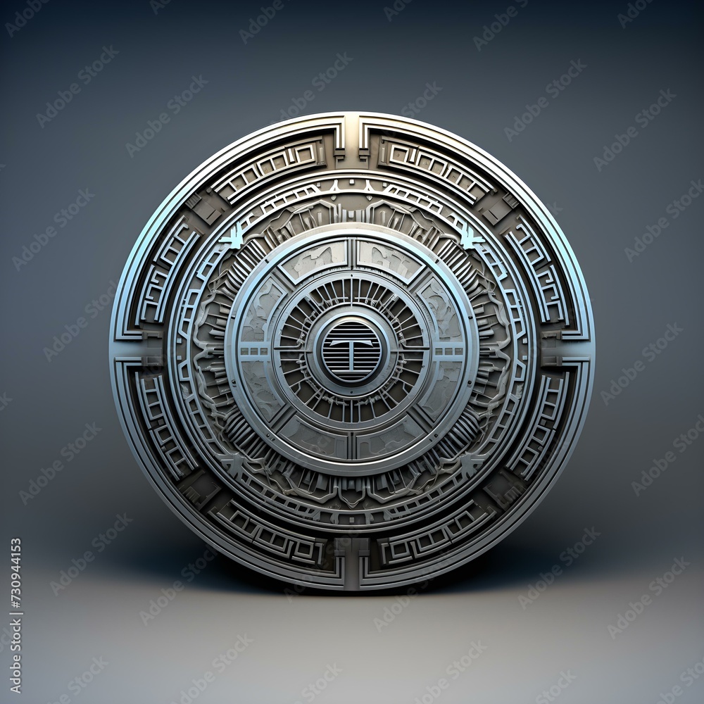 Mayan glyphs mandala Stock Illustration | Adobe Stock