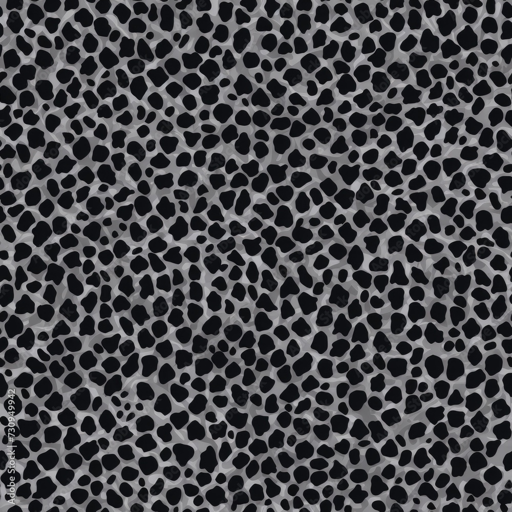 Black Leopard Print Seamless Texture. Seamless pattern of black leopard ...