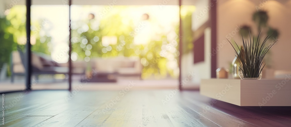 A building with sliding glass doors leading to a patio can be seen in a ...