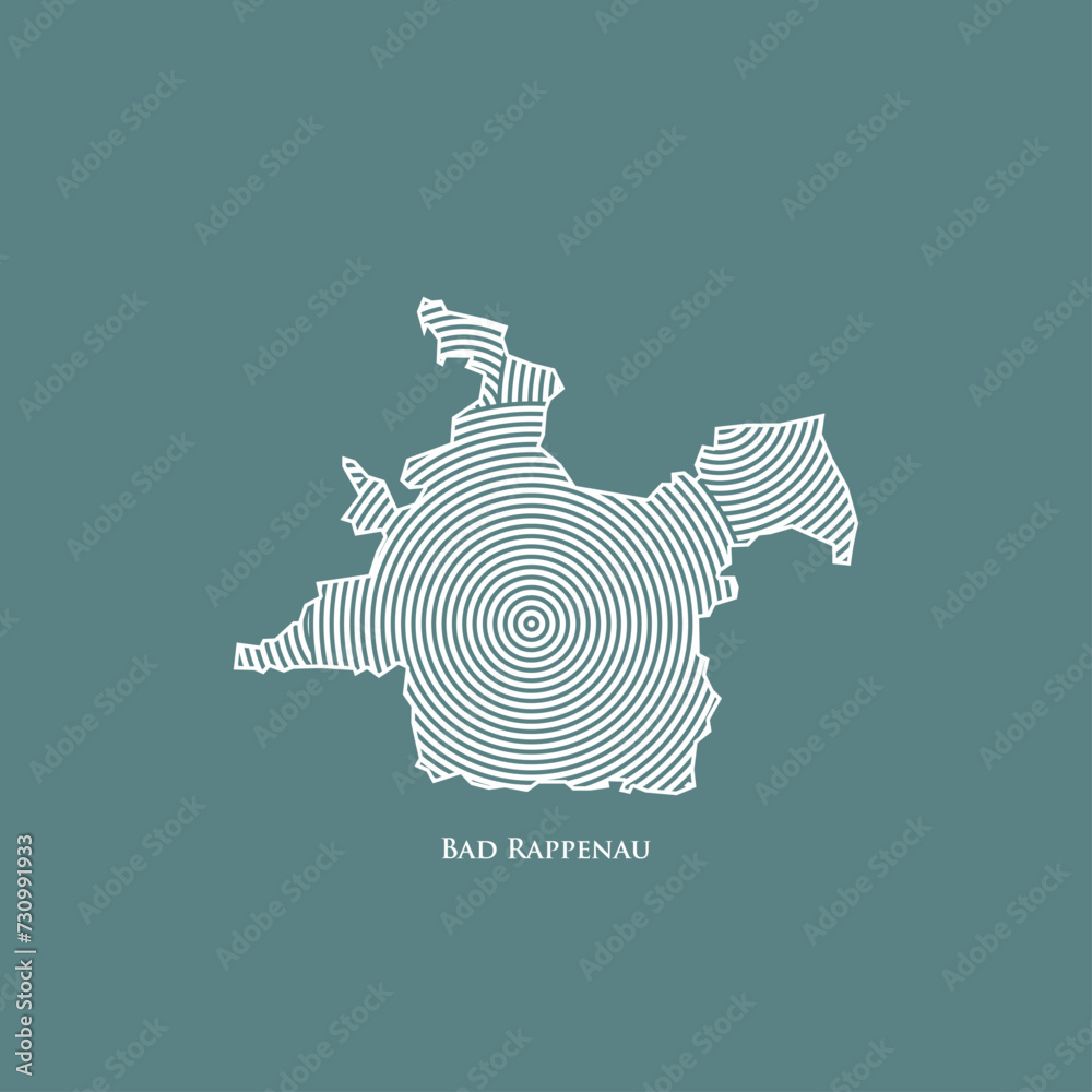 Bad Rappenau Map - World Map International vector template. German ...