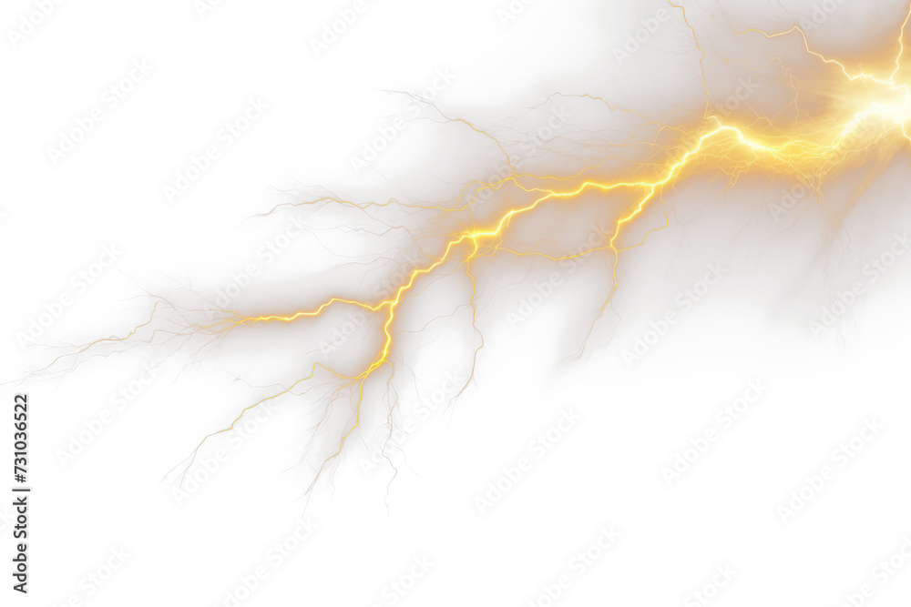 High-Resolution Lightning Bolt Overlay - Realistic Thunderstorm Element ...