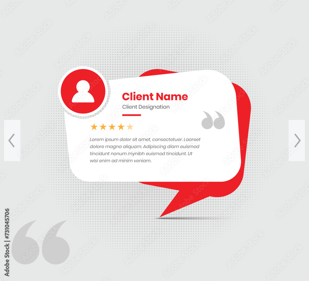 Simple testimonial and client review social media and web template ...