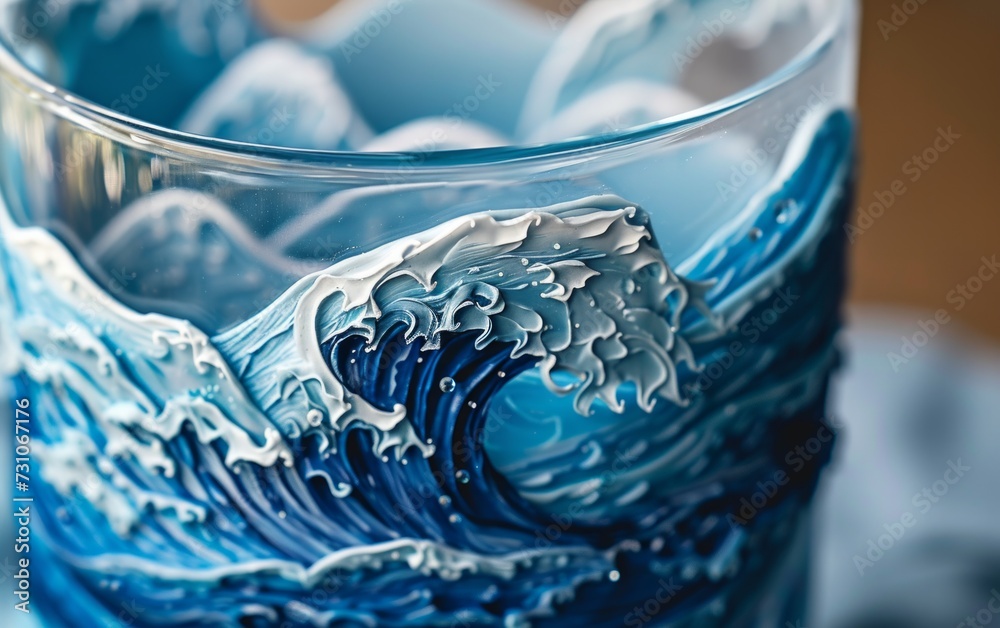 An illustration using polymer clay molding technique depicts choppy ...