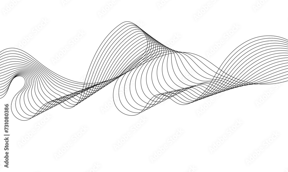 Abstract grey smooth element swoosh speed wave modern stream background ...