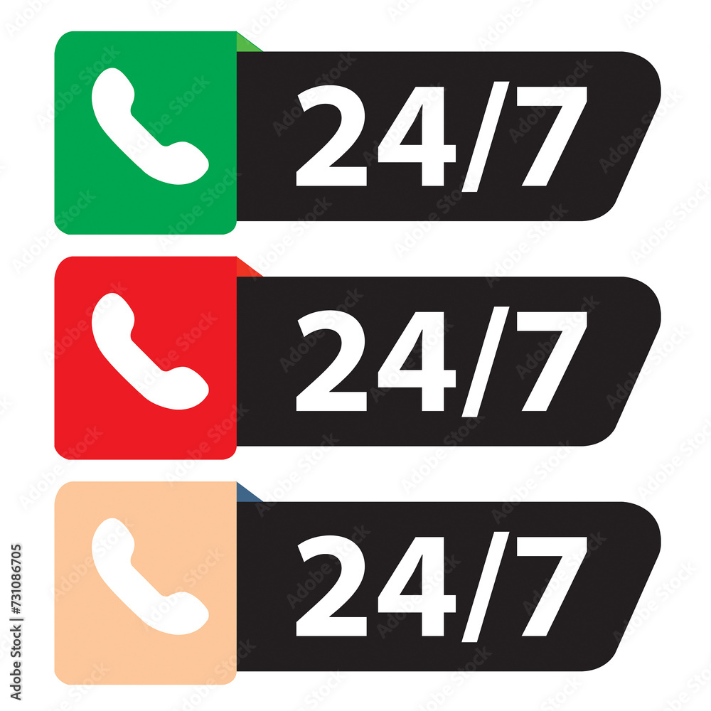 Señal de asistencia telefónica de color las 24 horas, los 7 días de la ... Señal de asistencia telefónica de color las 24 horas, los 7 días de la ...