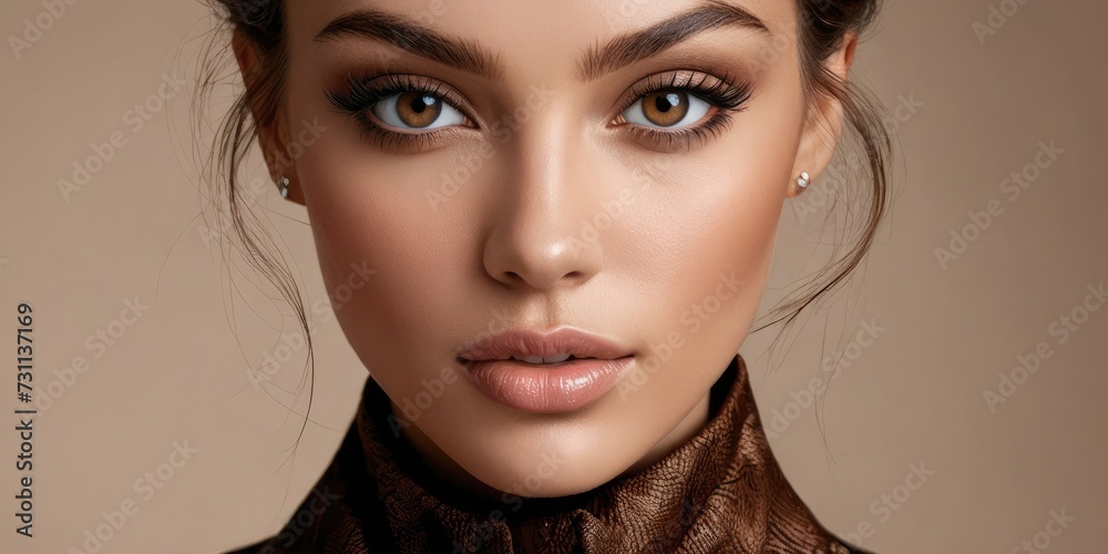 Divine Decadence: High-End Fashion with a Beautiful Female in Chocolate ...