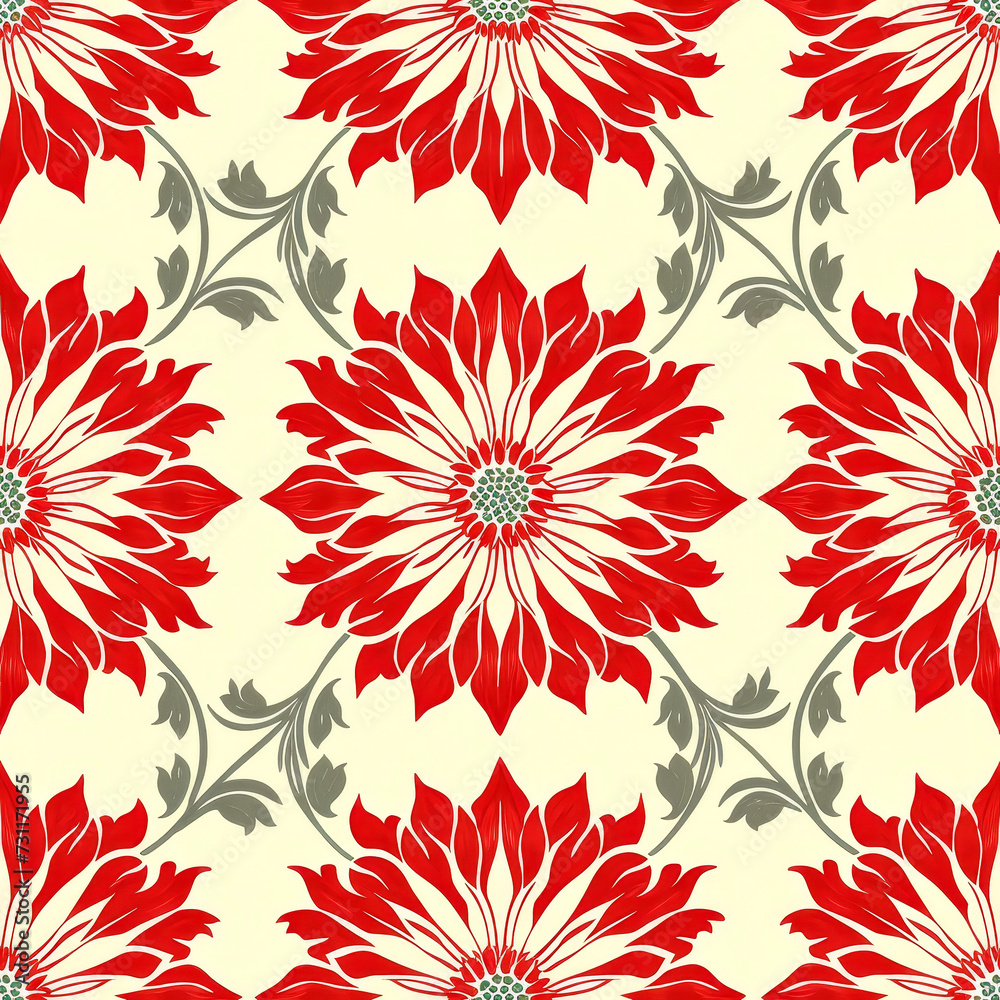 Red Pattern Tile for seamless backgrounds and for filling surfaces in ...