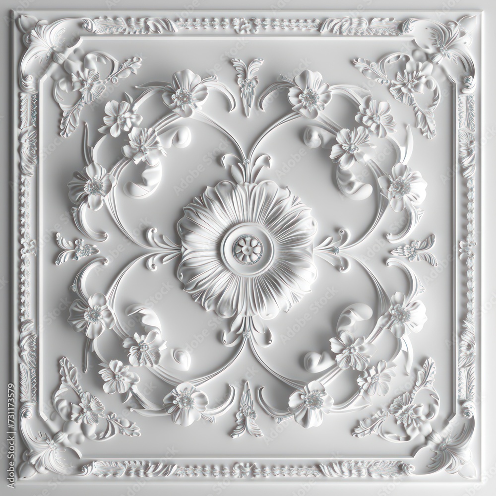 Modern frame background enhances the elegance of the Victorian-style ...