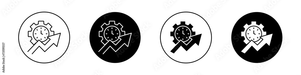 Continuous Improvement Icon Set. Infographic and Quality Cycle Vector ...