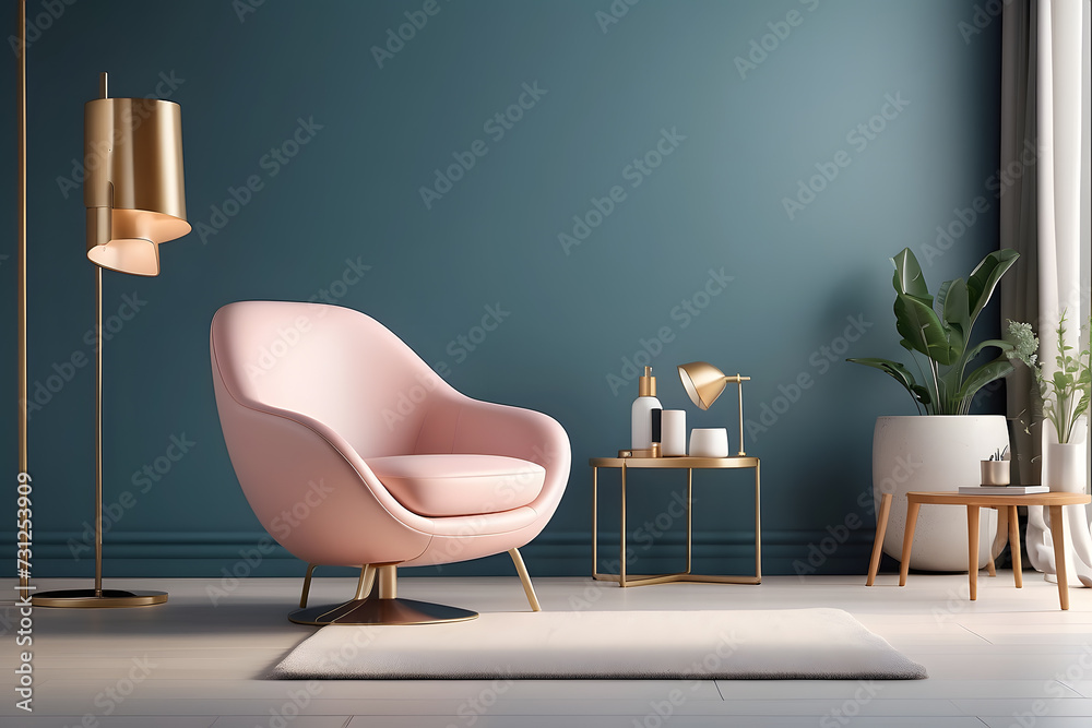 the cosy contemporary luxury interior design of a relaxing lounge or ...