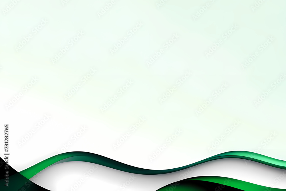 Shiny light green wave lines, light lines and technology background ...