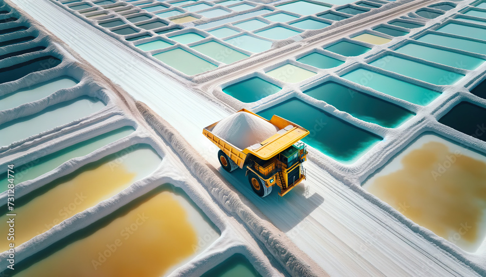 The traditional process of extracting lithium from brine is through ...