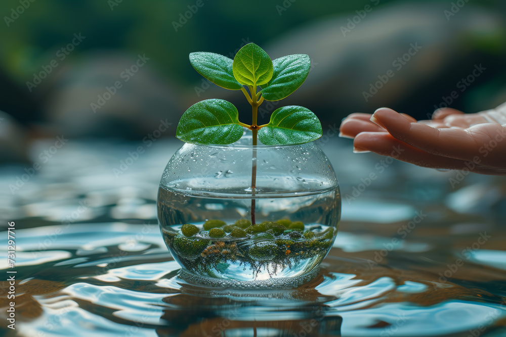 A business prioritizing water conservation through innovative ...