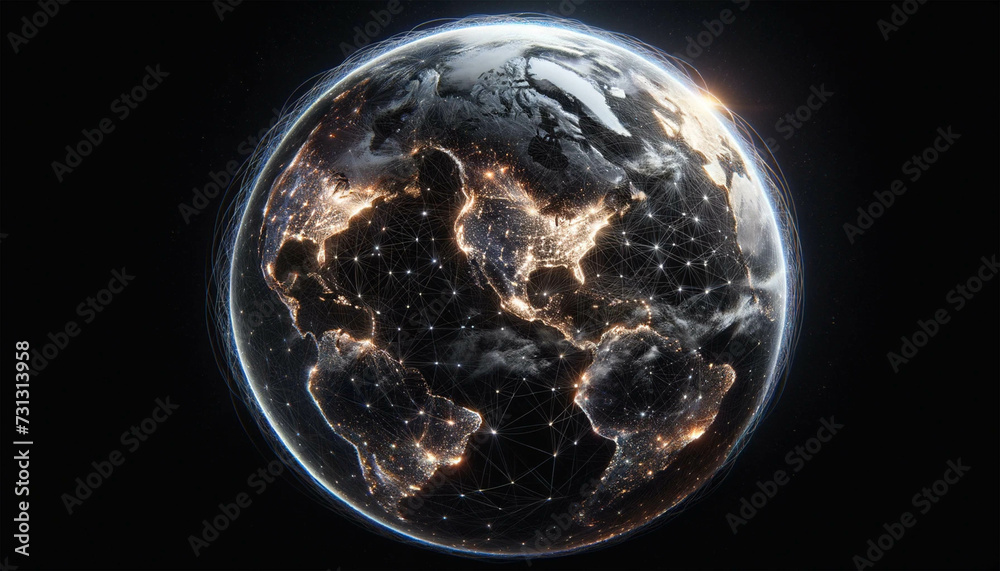 Zdjęcie Stock: A highly detailed, horizontal, photorealistic view of ...