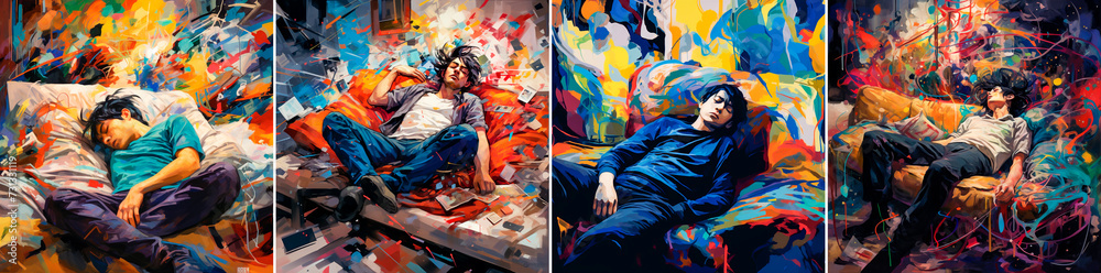 A visual representation of the physical and emotional consequences of a ...