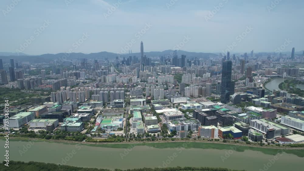 Vidéo Stock Lok Ma Chau Loop Hong Kong-Shenzhen Innovation and ...