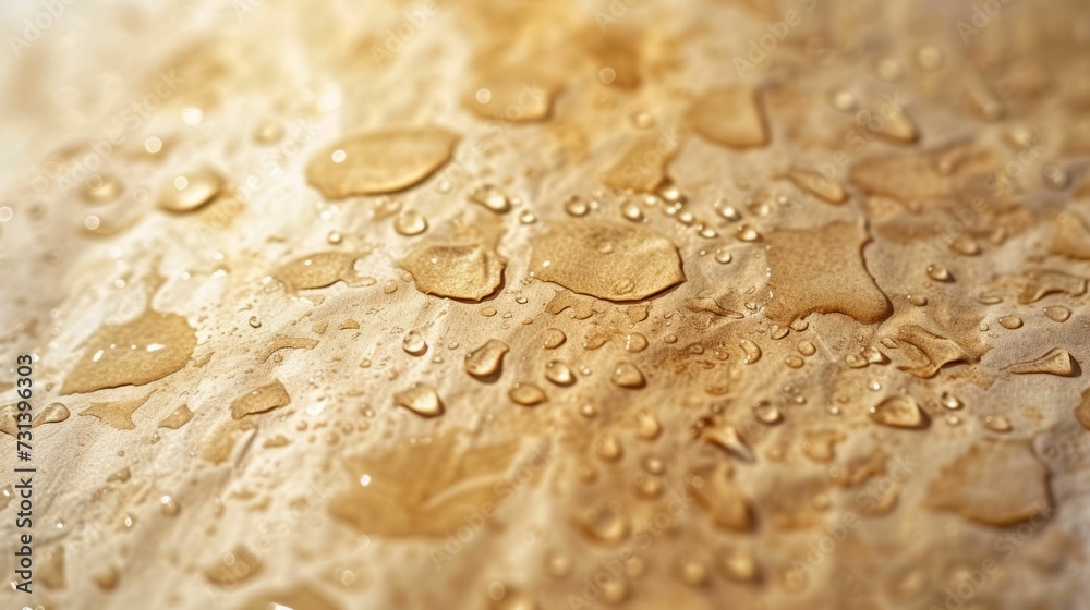 Zoomed-in view of paper with water stains, showcasing the detailed ...