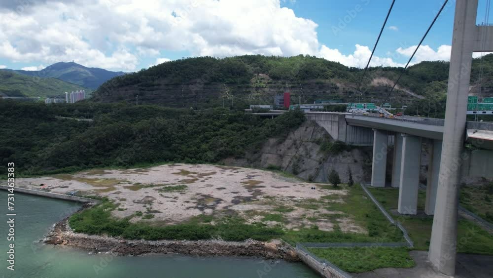 Vidéo Stock Sham Tseng Ting Kau Tsing Lung Tau Castle Peak Road and ...