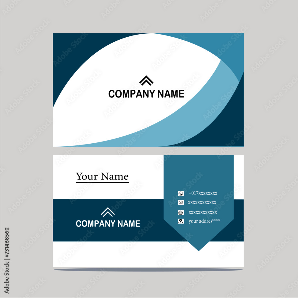 business card template, business card template, vector background ...