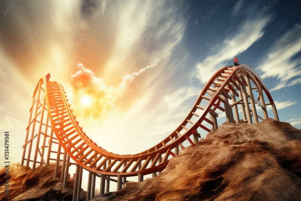 Experience an exhilarating roller coaster journey through the ...