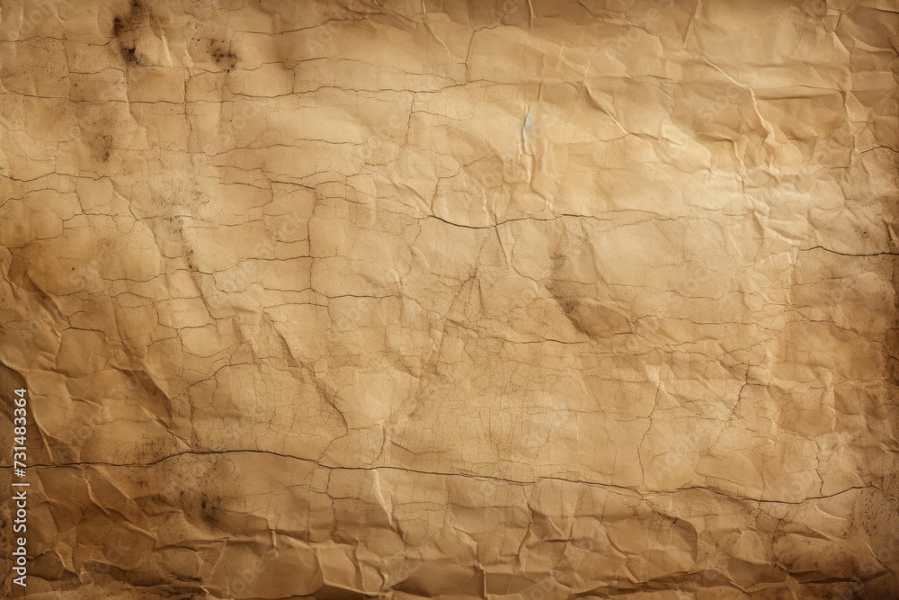 An image of an old paper background with a gritty and distressed ...