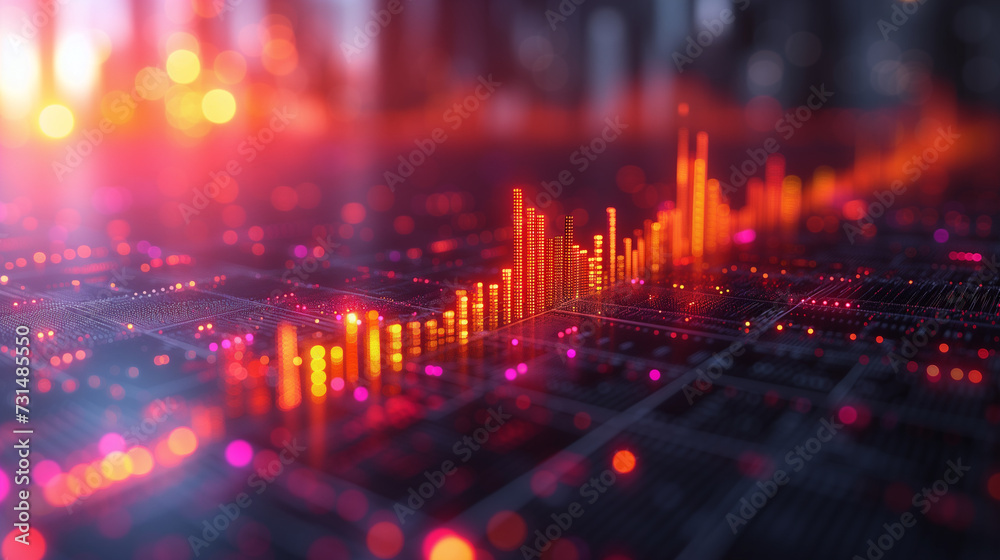 abstract background, Histogram charts. Business infographic template ...