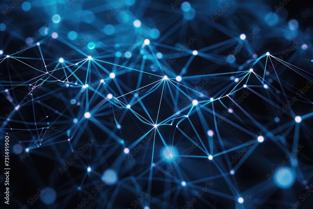 An eye-catching photo featuring a dynamic blue and black backdrop with ...