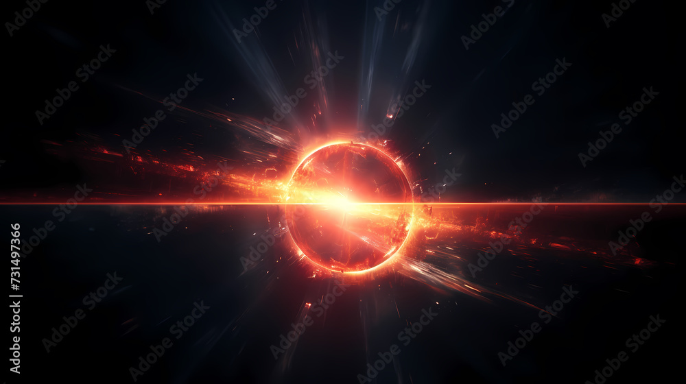 Star system background in the sky, 3D collection of stars in the ...