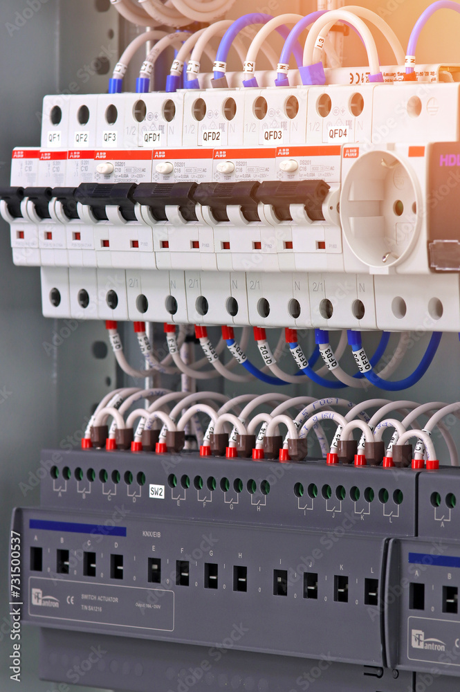 Foto de Electronic control modules for apartment automation are ...