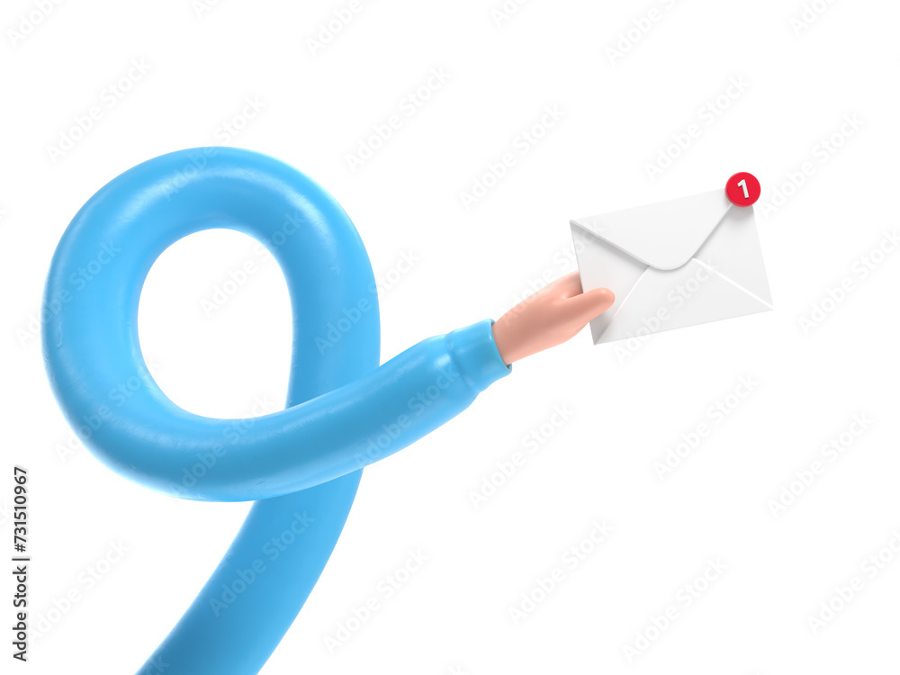 Received message concept. New,email incoming message,sms. Mail delivery ...