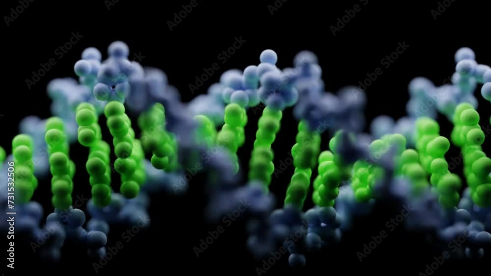 Scientifically accurate rotating DNA helix structure, Genome sequencing ...