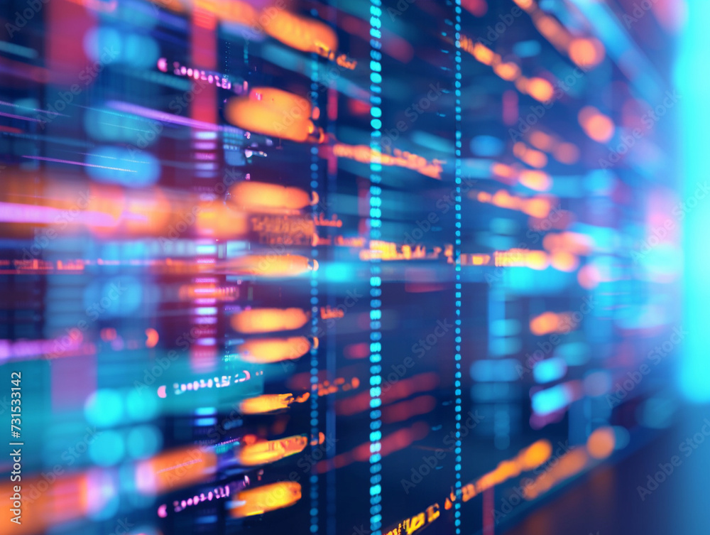 Picture a digital canvas that abstractly represents the process of ...