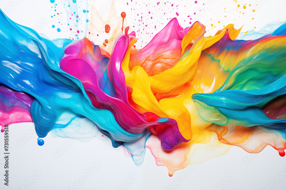 Paint texture marker texture explosion of colors Colorful rainbow color ...