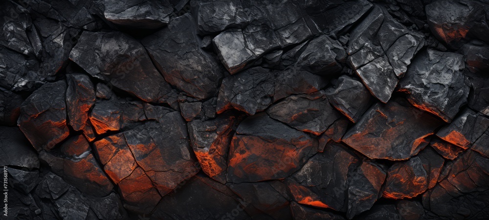 Volcanic bricks wall. Wall of Volcanic basalt rock bricks wallpaper ...