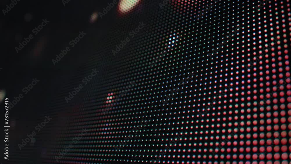 Vidéo Stock An RGB LED screen is a type of display that uses different ...