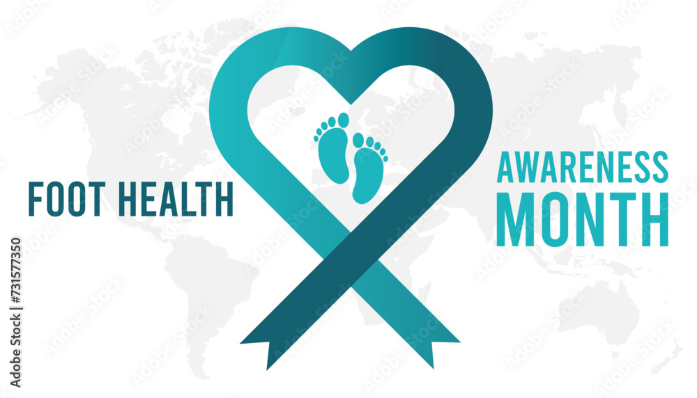 Vector illustration on the theme of Foot health awareness month ...
