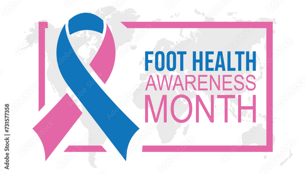 Vector illustration on the theme of Foot health awareness month ...