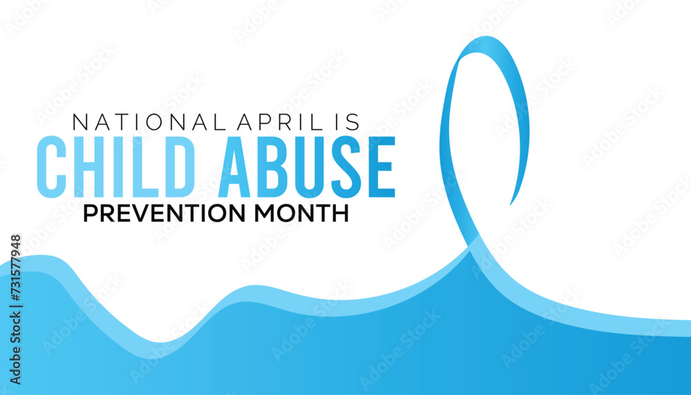 Vector illustration on the theme of National Child Abuse Prevention ...