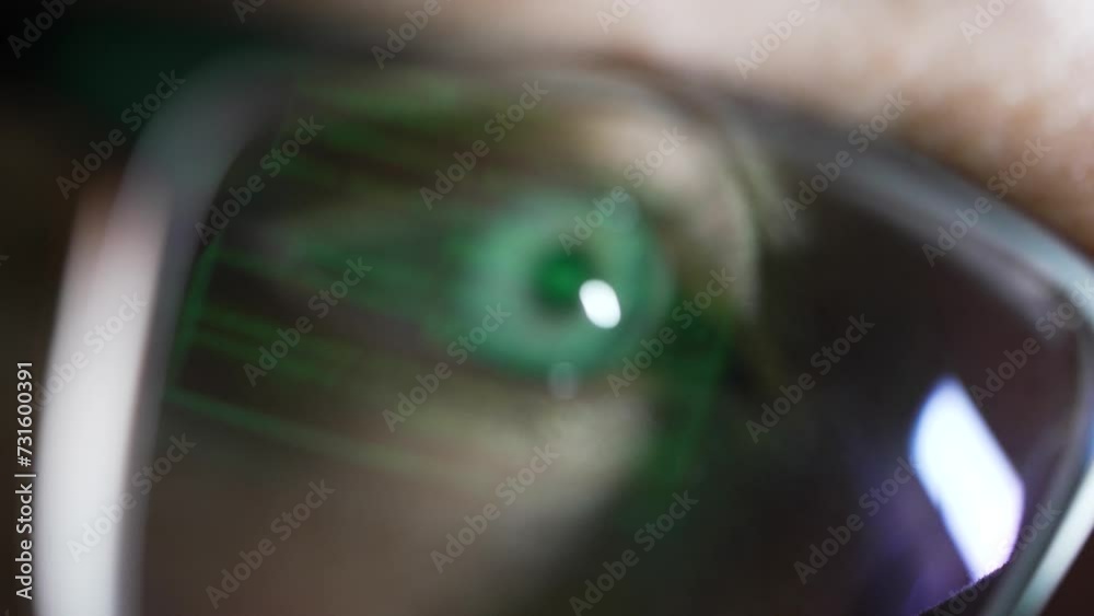Macro shot of a human eye, showcasing the detailed iris patterns in a ...