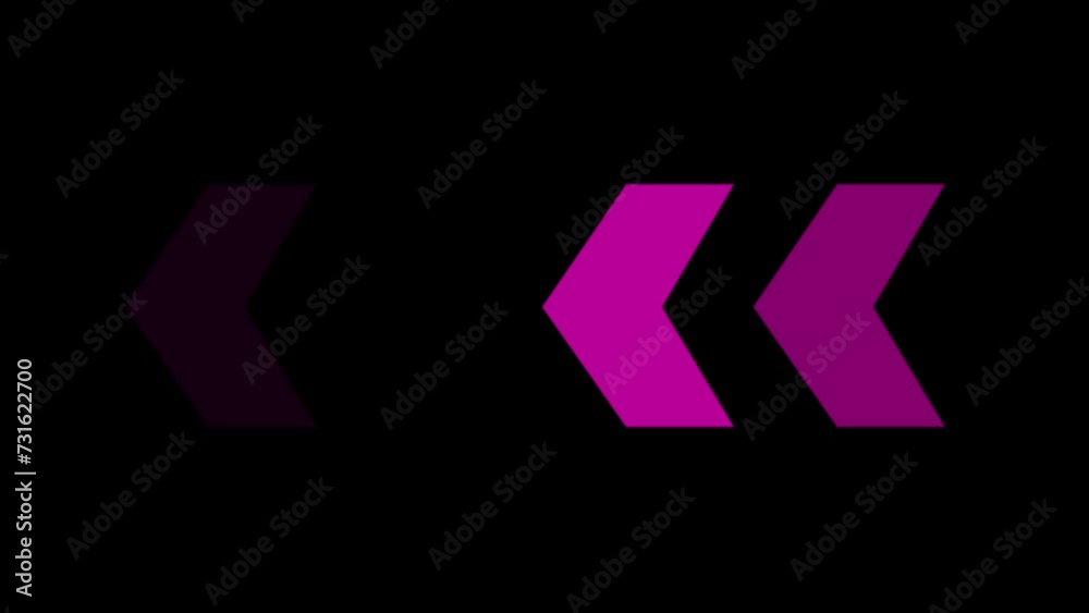 Arrow Loop Animation direction concept. colorful arrow icon concept ...