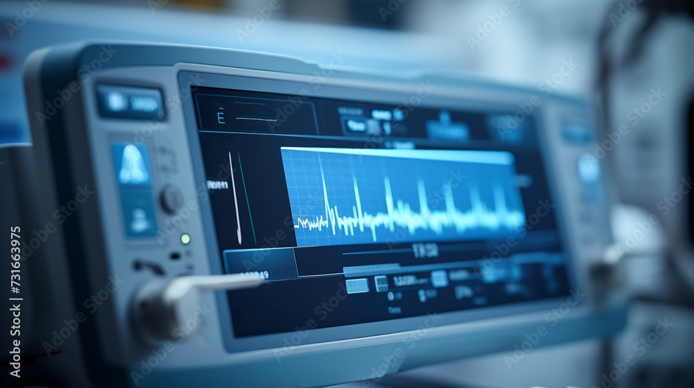 Diverse array of medical instruments used to measure vital signs ...