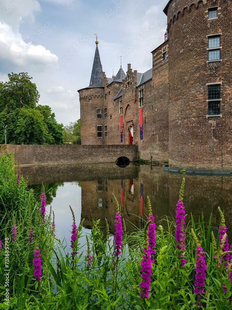 Kasteel Helmond in the city of Helmond, Netherlands with a vibrant ...
