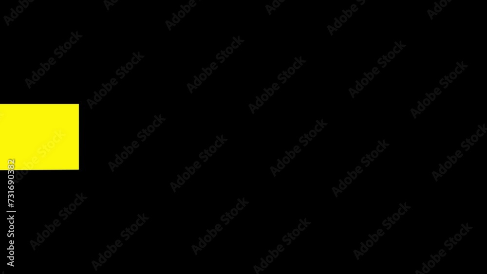 Vidéo Stock Yellow arrow move to forward or left direction. arrow ...