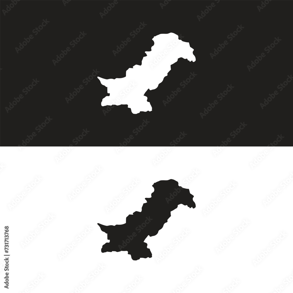 Pakistan map isolated on white background, vector illustration design ...