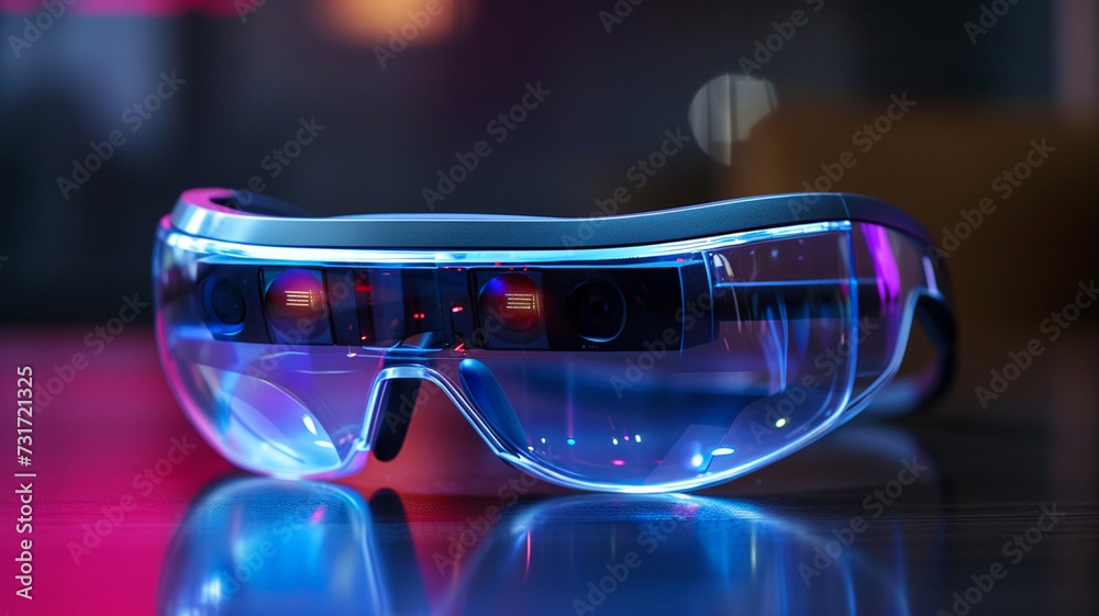 .An image capturing the futuristic design of a wearable augmented ...
