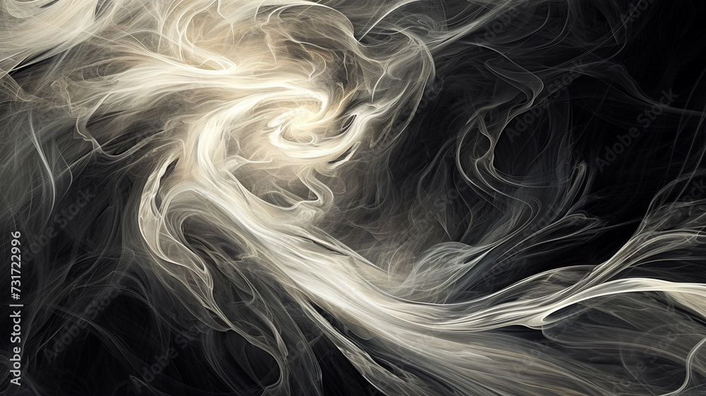 .An intense sketch portraying an abstract swirl background with dynamic ...